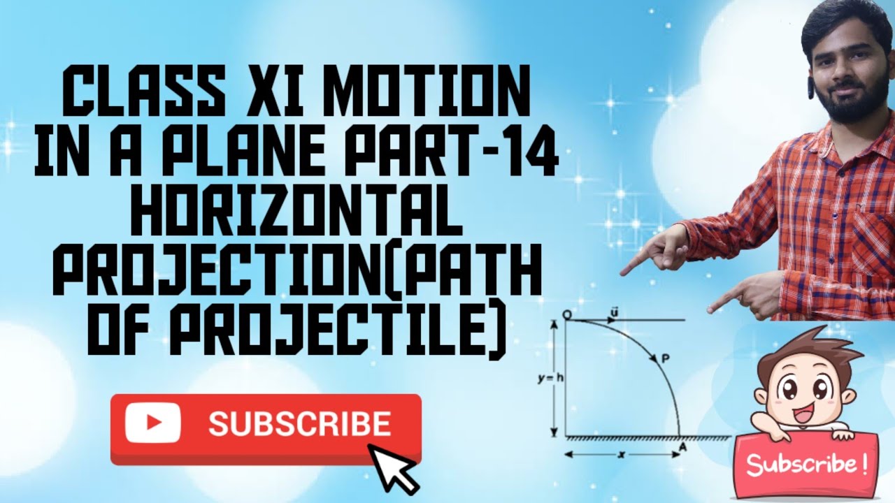 PHYSICS📚CLASS XI📚MOTION IN A PLANE📚PART-14📚 HORIZONTAL PROJECTION(PATH ...