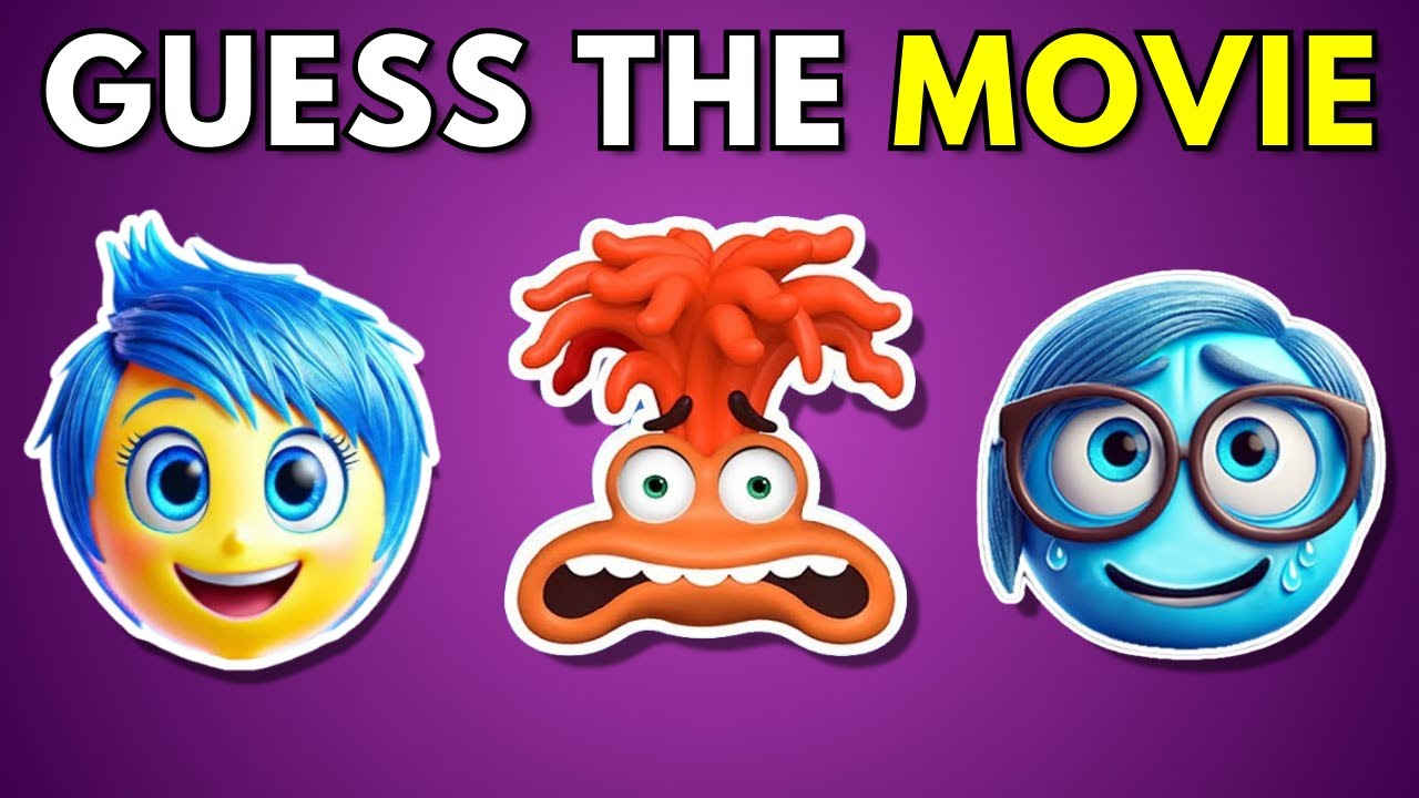 Guess the MOVIE by Emoji 🎬🍿🥤 Inside Out 2, Wish, The Little Mermaid ...