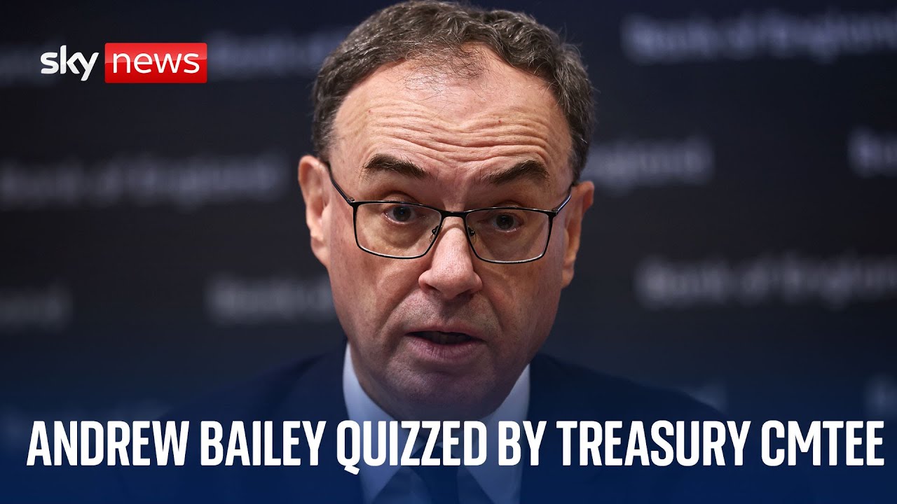 Bank of England governor Andrew Bailey questioned by MPs - YouTube