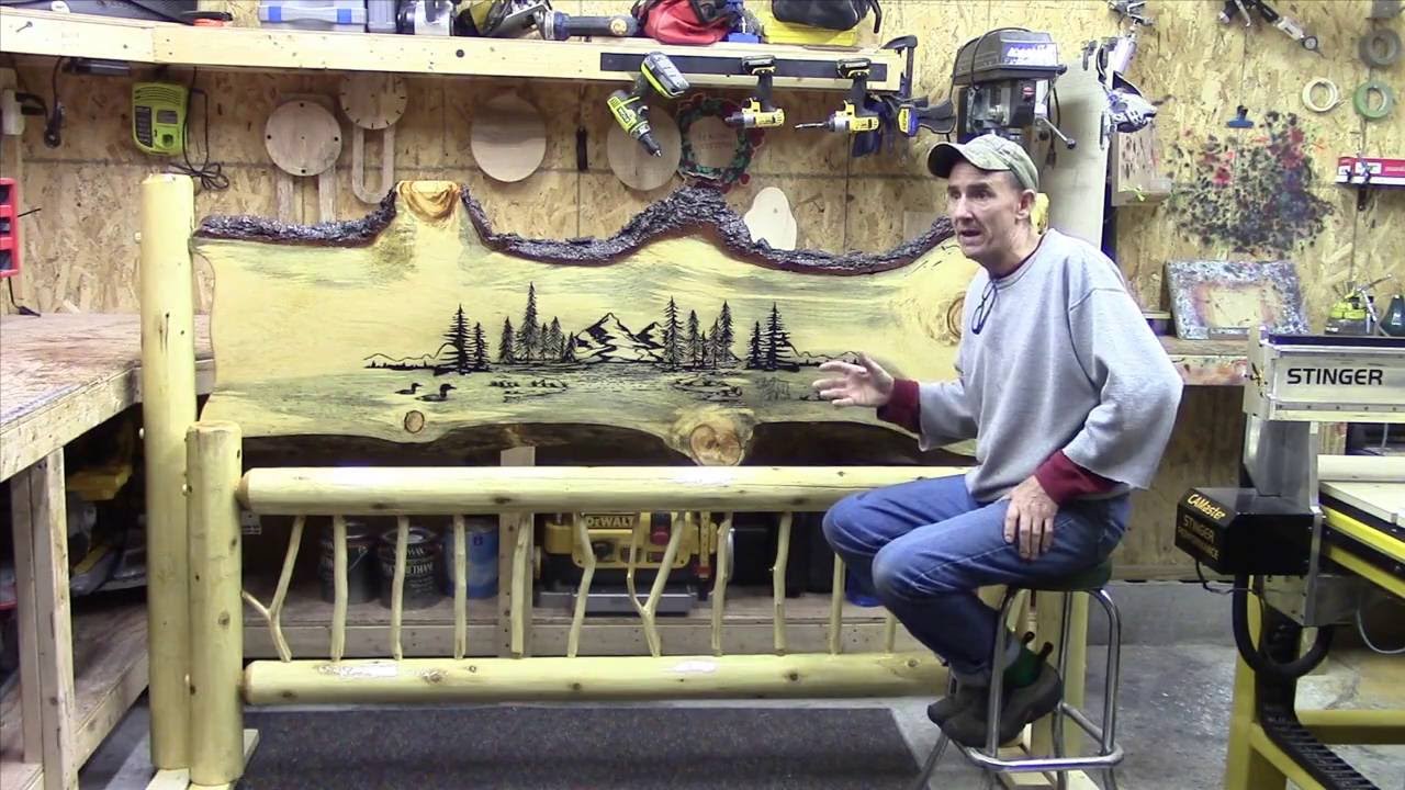 Log Furniture Fabrication part 2 - YouTube
