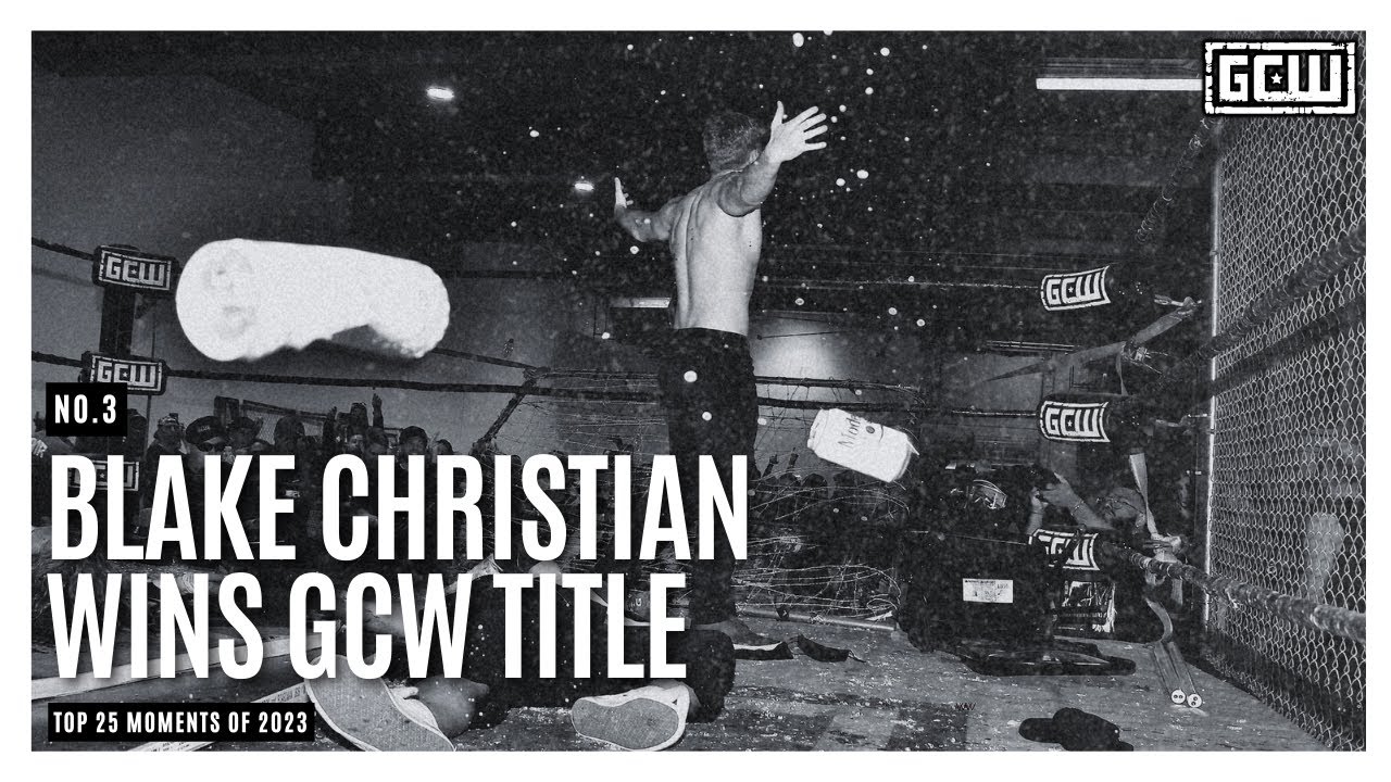 GCW - Top 25 Moments Of 2023 | #3 - Blake Christian Wins GCW Title | # ...