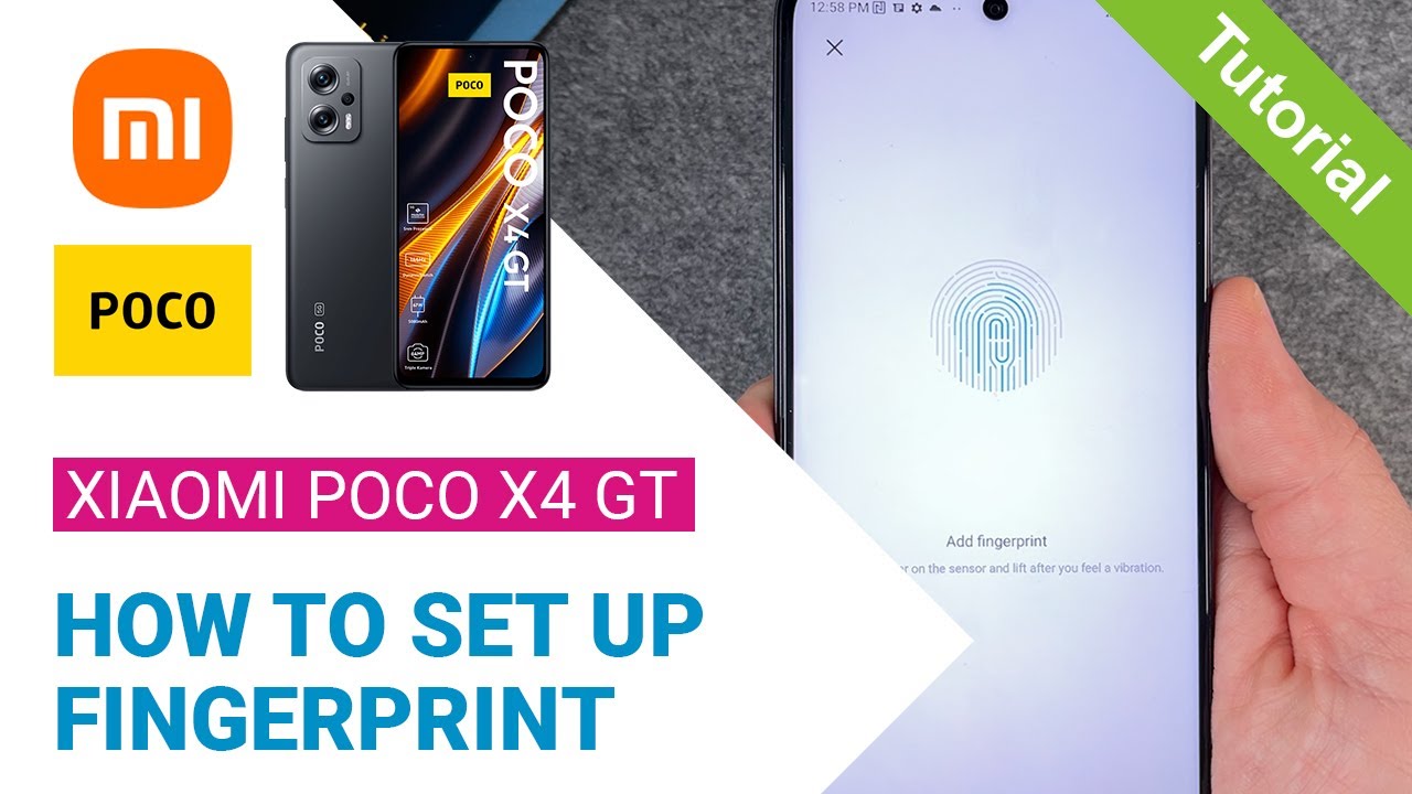 Xiaomi POCO X4 GT - How to set up Fingerprint • 📱 • 👆🏼 • 🔐 • Tutorial ...