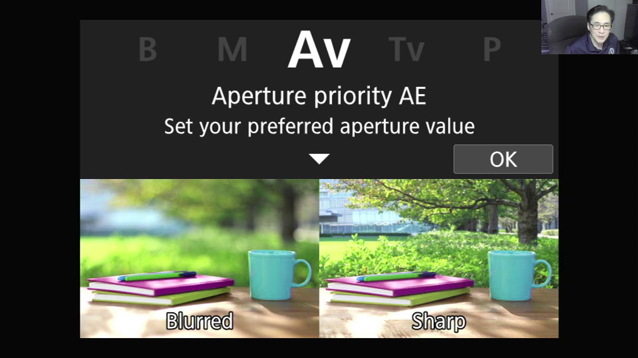 PSCVN Basic Camera Operations - Canon Av Mode - YouTube