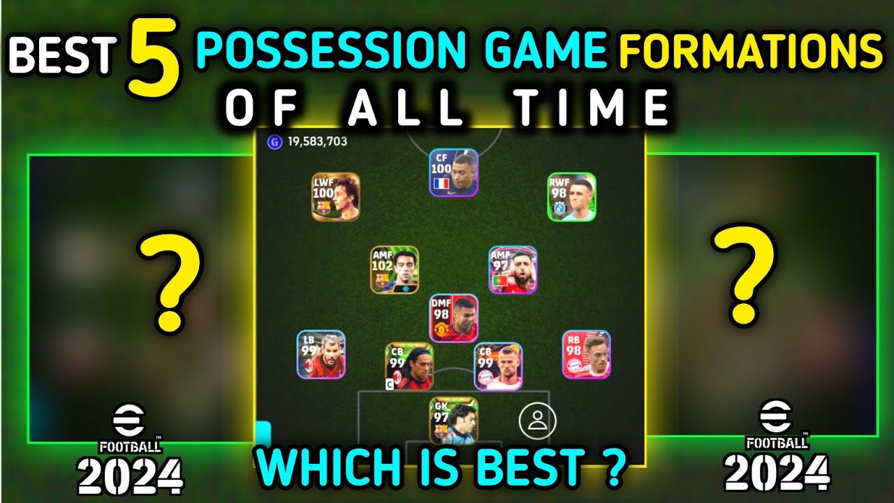 Best possession game formations of all time in efootball | Best ...