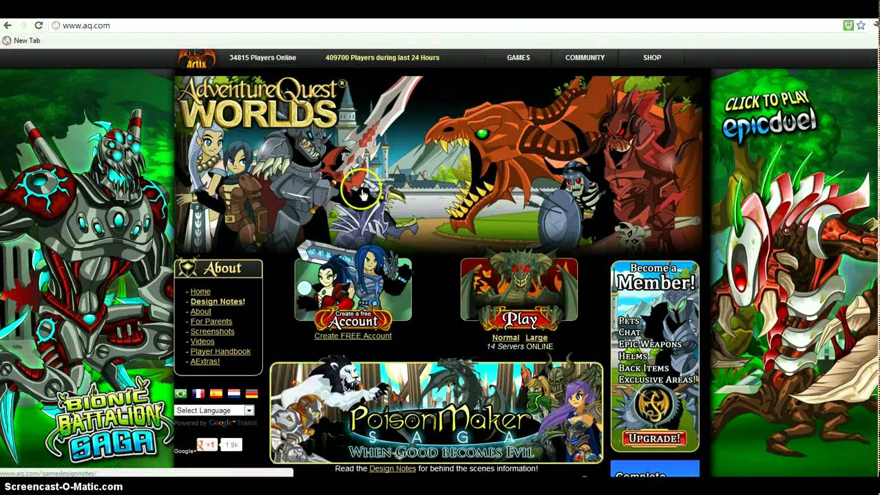 [Off-post] Como era o AQW antigamente? – AQWCangaceiros