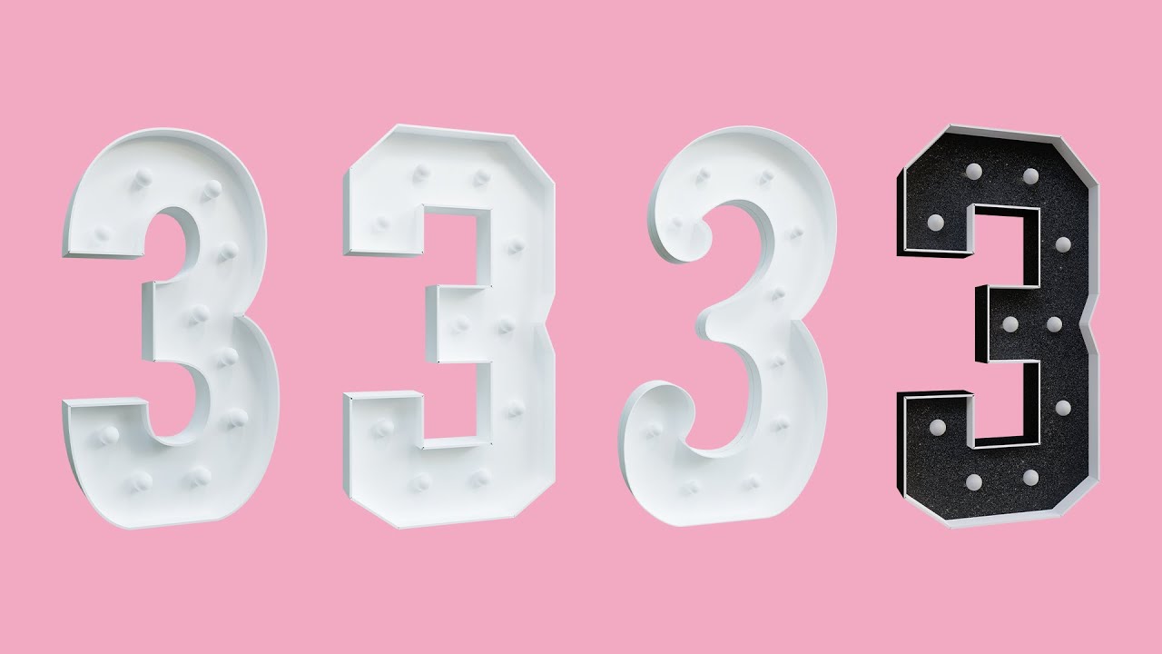 Marquee Number 3 DIY Tutorial - YouTube
