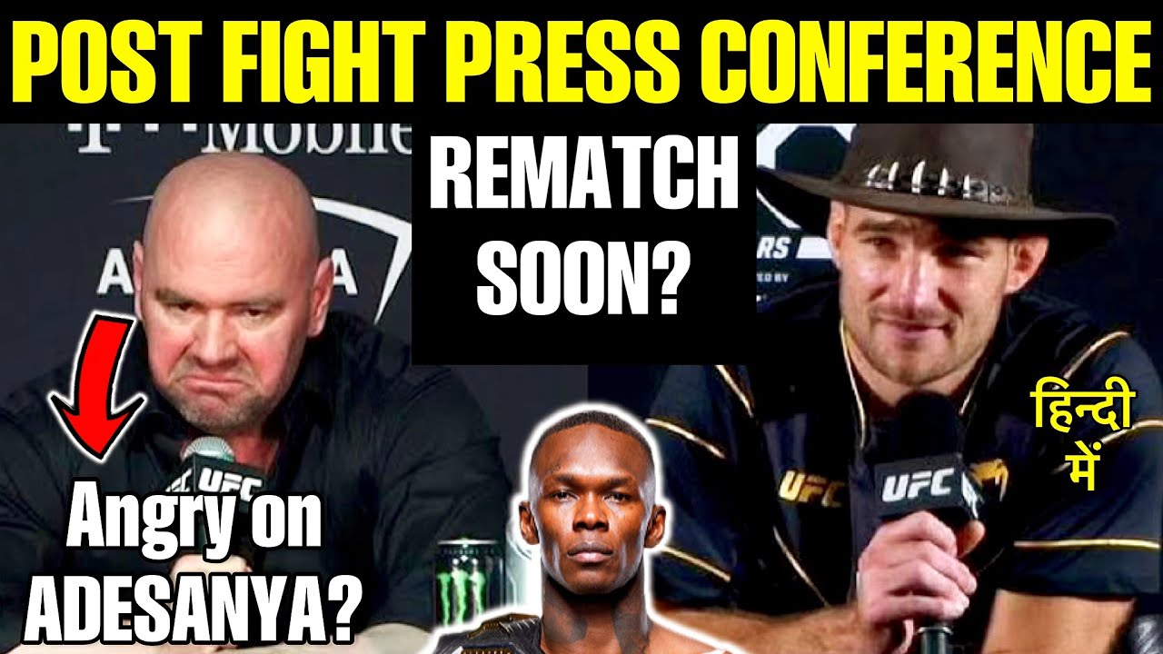 UFC 293 Post Fight Press Conference in Hindi | Adesanya Reaction to ...