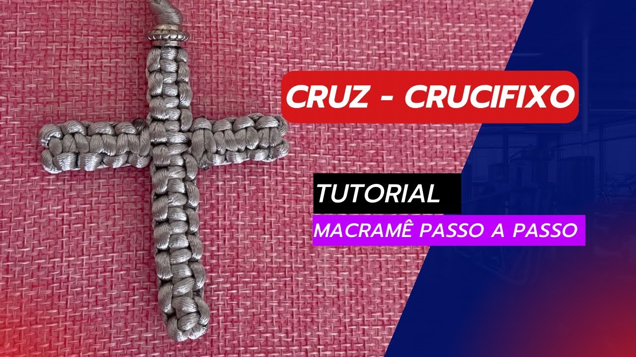 DIY CRUZ - MACRAME TUTORIAL - MACRAME CROSS #passoapasso - YouTube