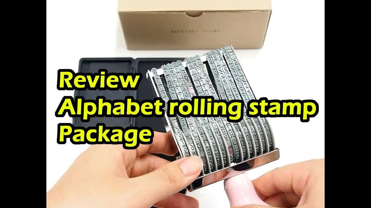 [Stationery Review] Alphabet Rolling Stamp Package - YouTube