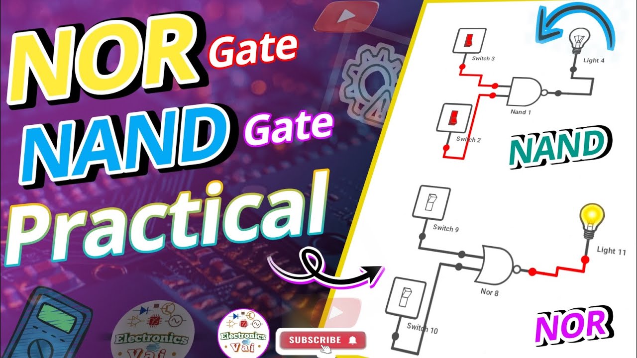 🧑‍💻 logic gate experiment nor nand gate with Animation 👌👀 - YouTube
