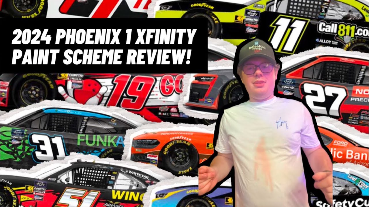 Reviewing EVERY NASCAR Paint Scheme | 2024 Phoenix 1 (Xfinity) - YouTube