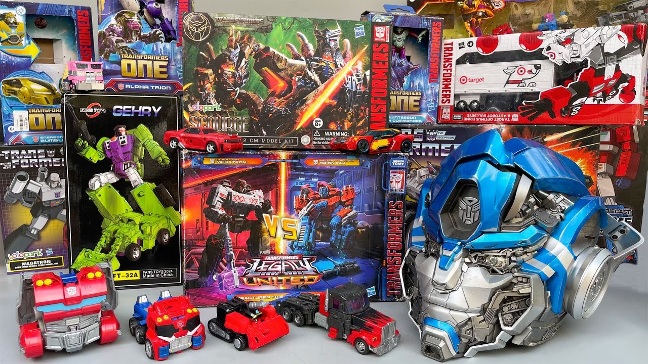 The TRANSFORMERS ONE (Unboxing Review Robots Car) Optimus Prime vs ...