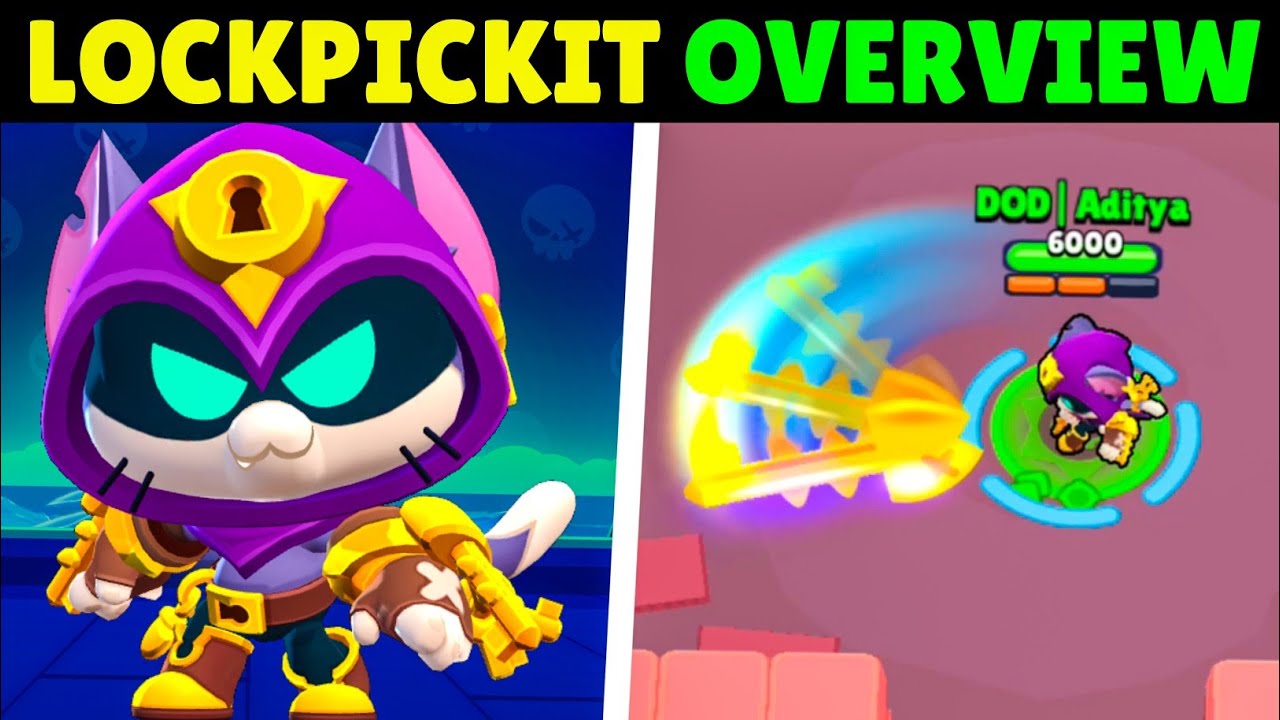 Brawl Stars New Lockpickit Skin Overview And Gameplay - YouTube