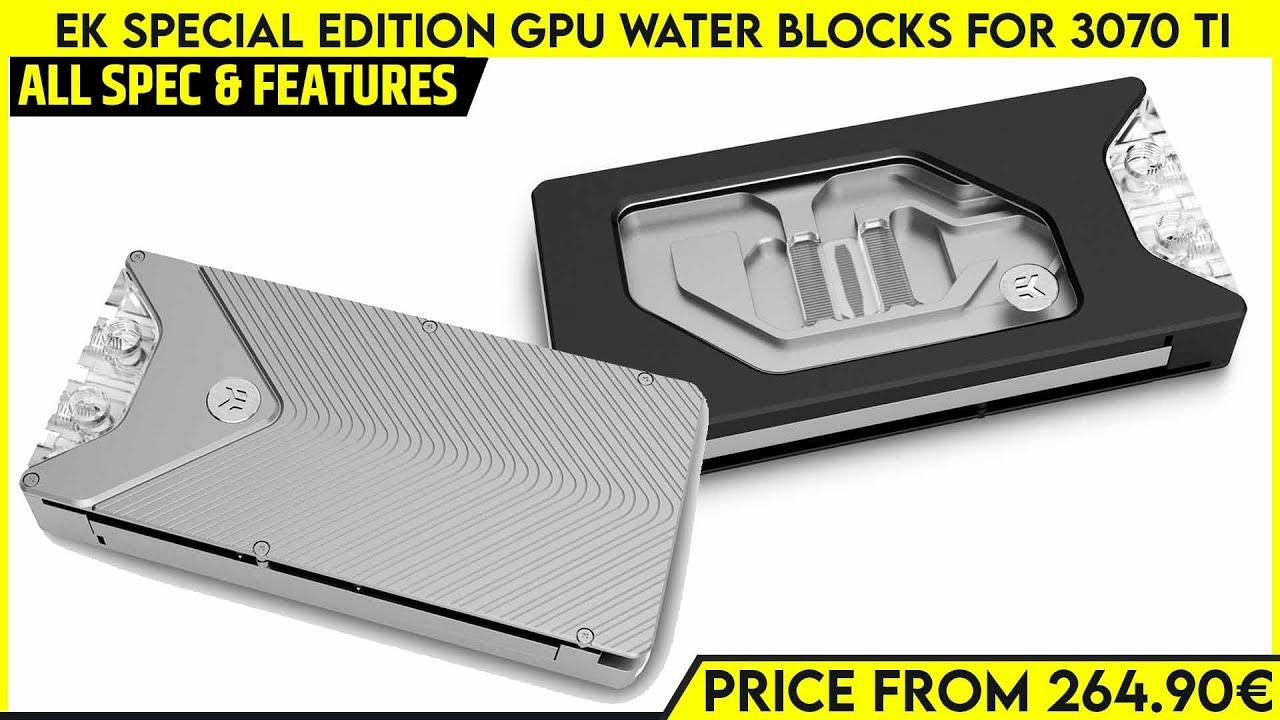 EK Special Edition GPU Water Blocks Launched For NVIDIA RTX 3070 Ti ...