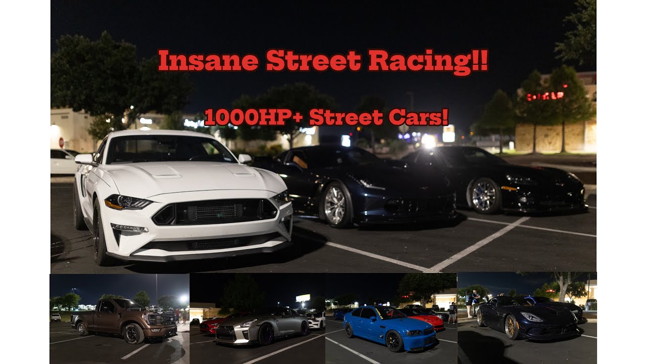 A Night of Texas Street Racing!! 1000HP+ Vettes, Mustangs, ZL1s & more ...