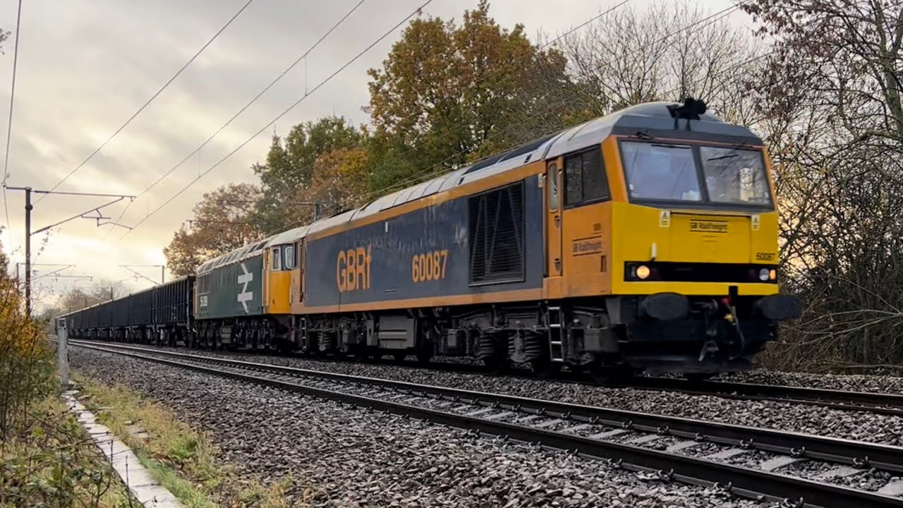GB Tug 60087 & Retro 56098 combo with LOUD HORNS at Arksey, Sunday 19 ...