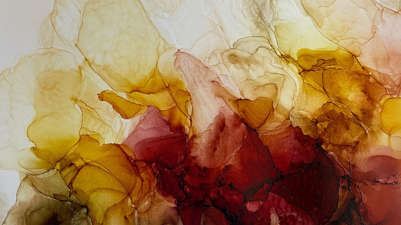 Alcohol Ink Seasons Series | Fall Colors | 309 - YouTube