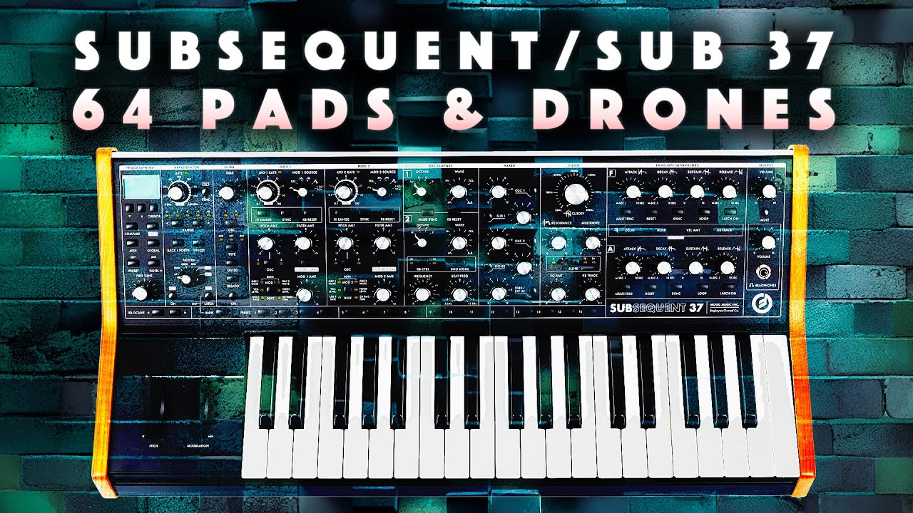 Moog Sub37/Subsequent 37: Duo Presets: Pads, Drones, Chords - YouTube