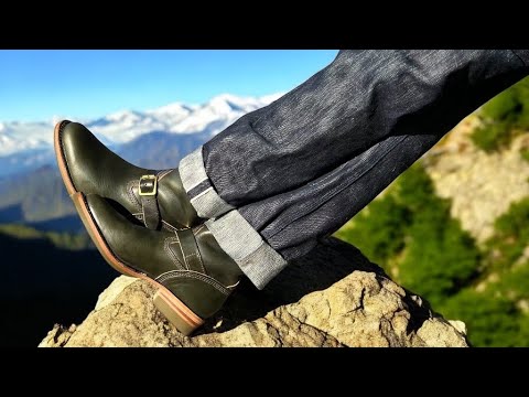 Wesco Mr. Lou ENGINEER BOOTS in FOREST GREEN CHROMCEXCEL!!!! - YouTube