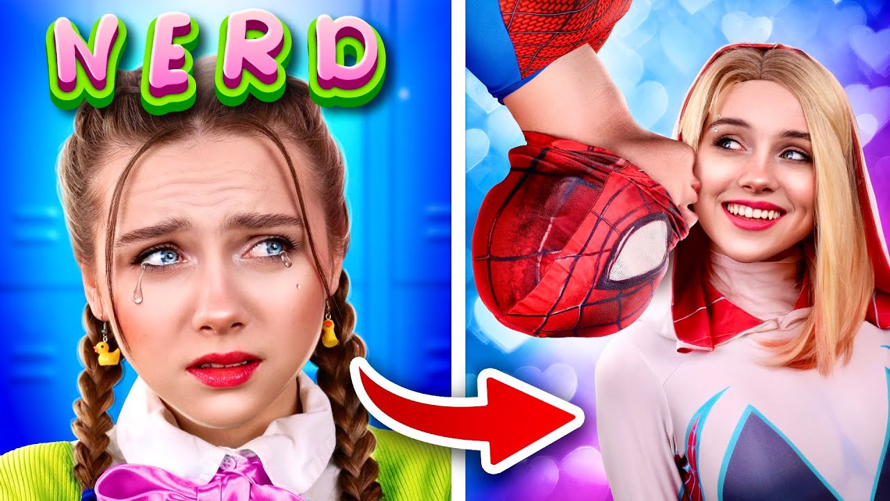Nerd Became Gwen Stacy || Extreme Makeover From Unpopular Girl to ...