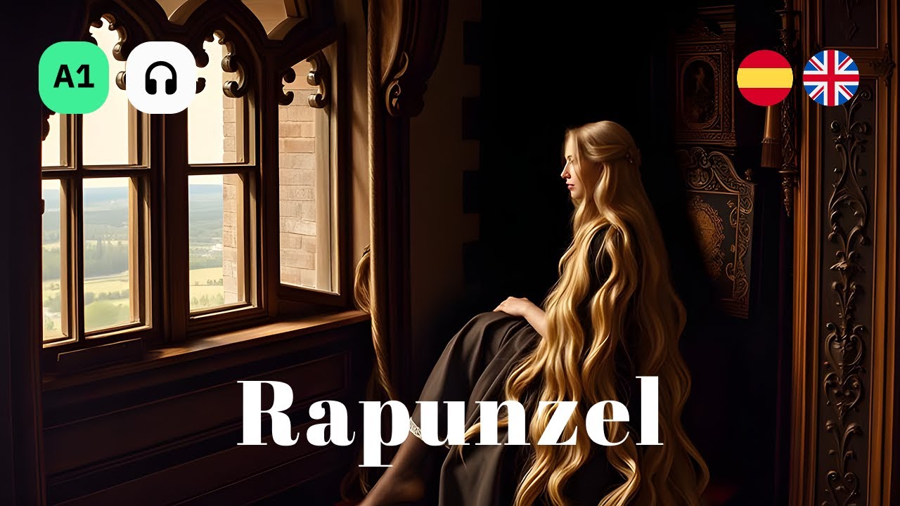 Spanish Audiobook for Beginners (A1)| Rapunzel (Bilingual Spanish short ...