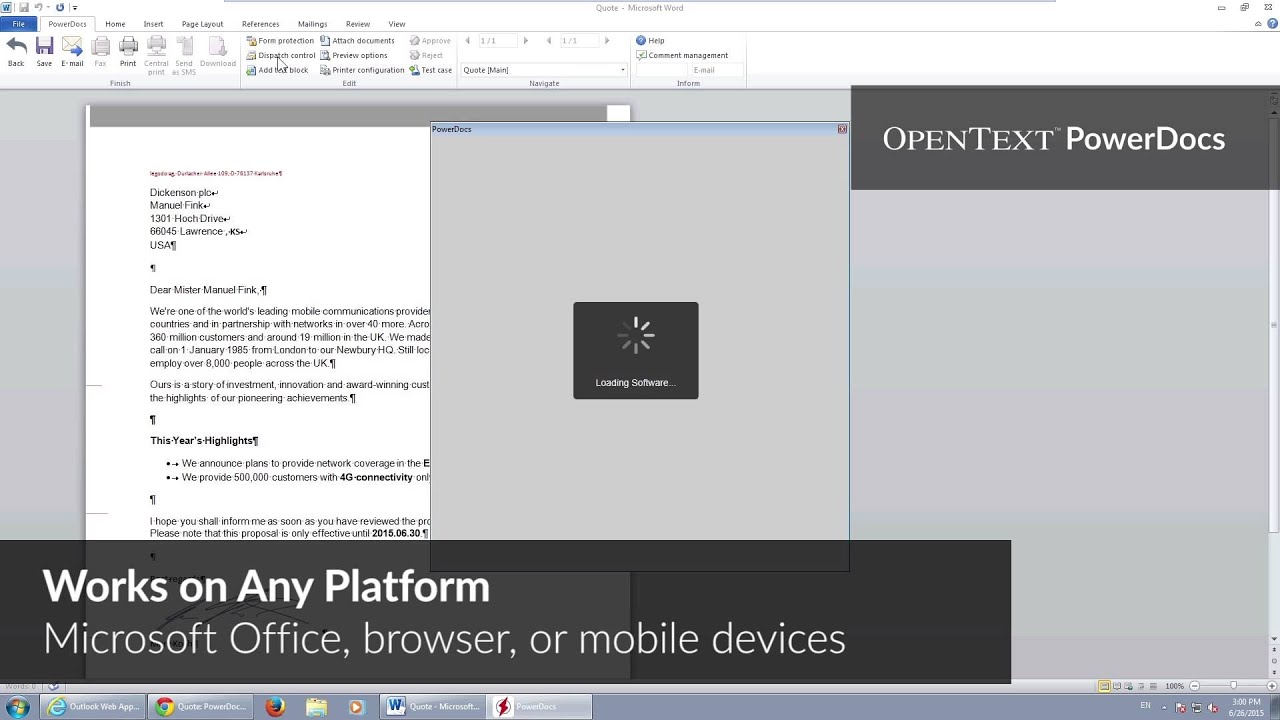 OpenText™ PowerDocs | Episode 1 : Quotes in Salesforce - YouTube