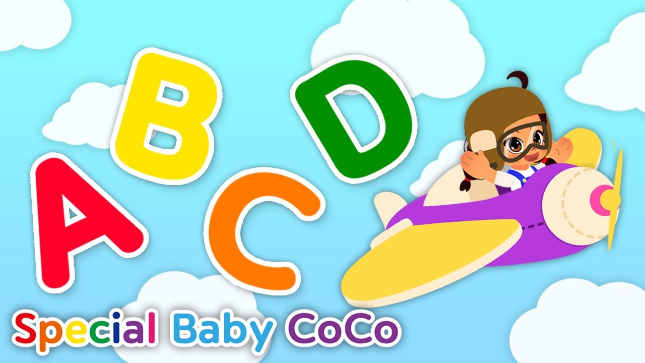 ️ ABC Song with Airplane | Special Baby Coco Nursery Rhymes & Kids ...