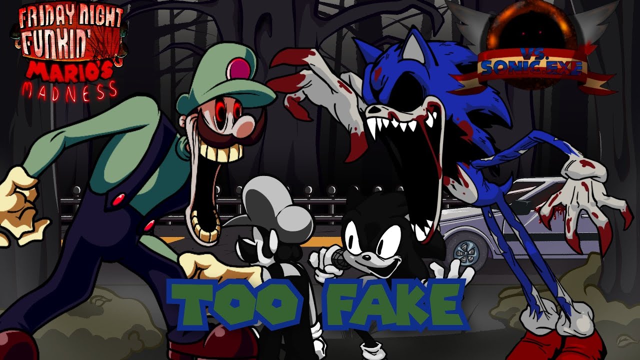Too Fake | cover MMV2 X Sonic exe overdue but MR L and EXE / Faker ...