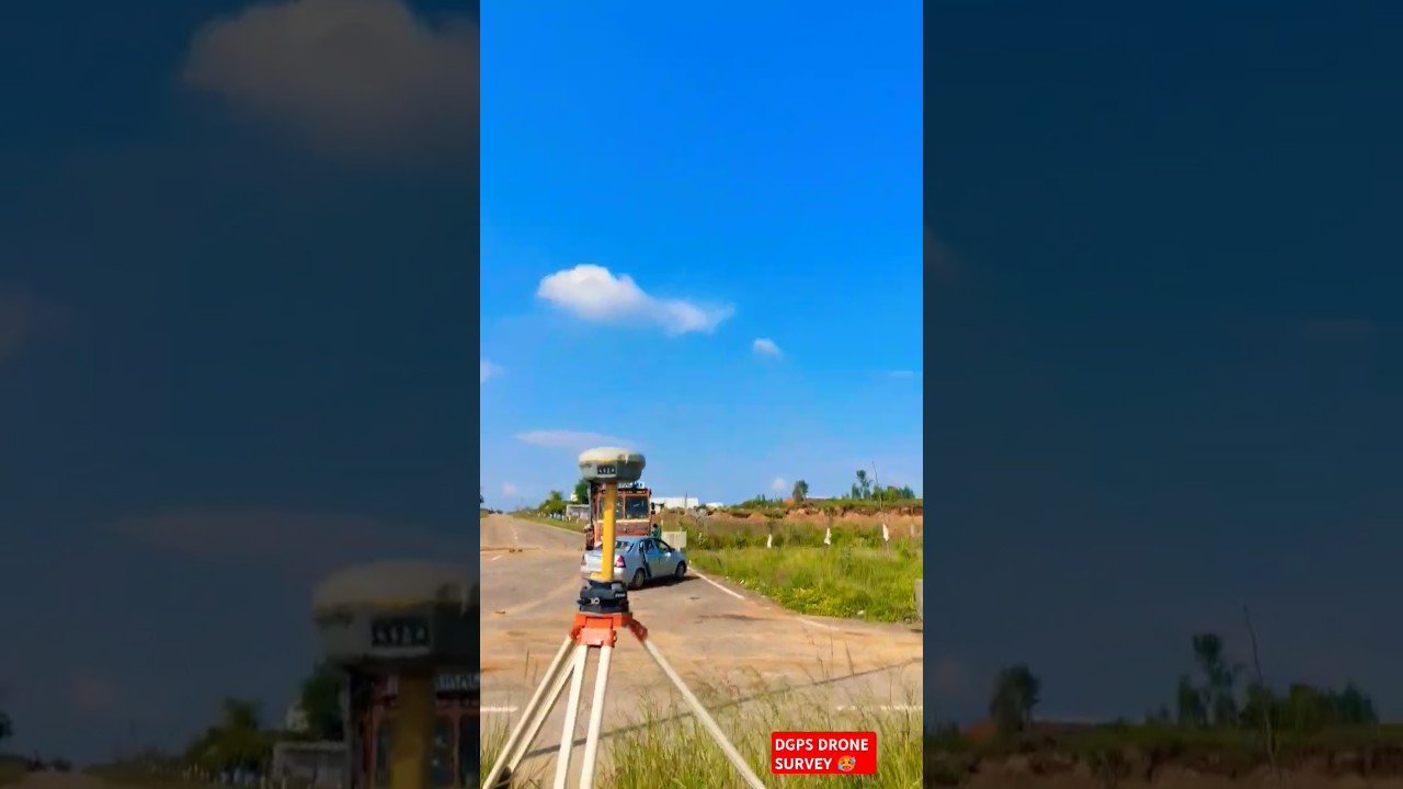 DGPS DRONE SURVEY 😱 #trimble #dgps #drone #shorts #viralvideo - YouTube