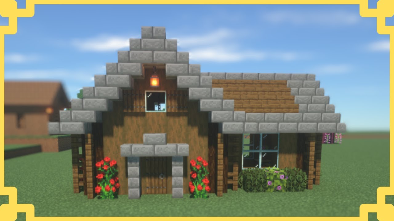 How to Build a Spruce Survival House in Minecraft - YouTube