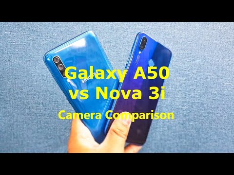 Samsung Galaxy A50 vs Huawei Nova 3i Camera Comparison - YouTube