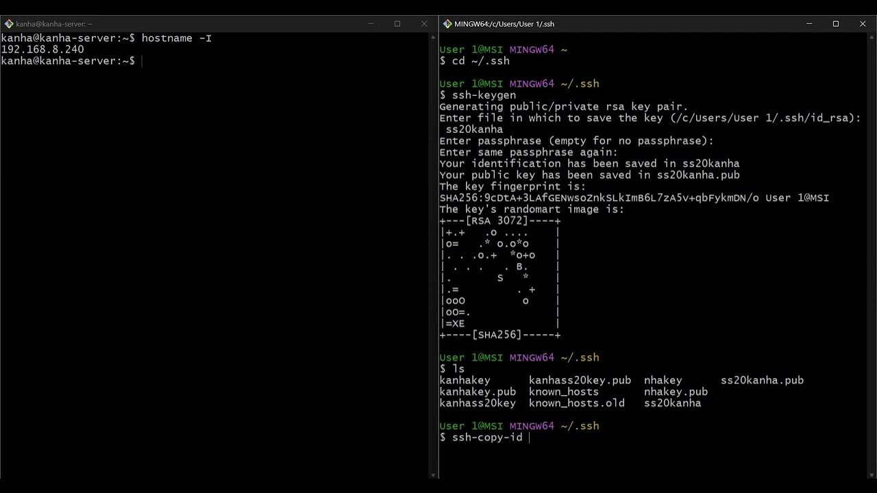 Public Key Authentication With Ssh Youtube