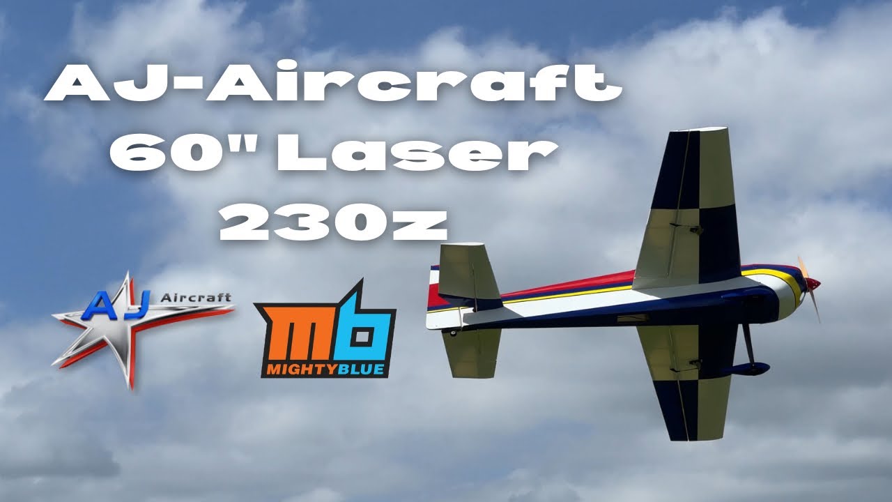Simple flying AJ-Aircraft 60" Laser 230z Feat. Extreme Flight Gamebird ...