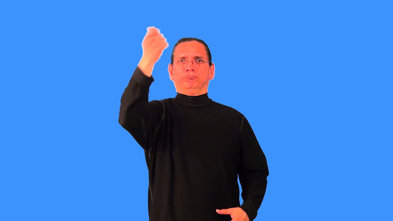 wave,wave around,brandish-one handed ASL - YouTube