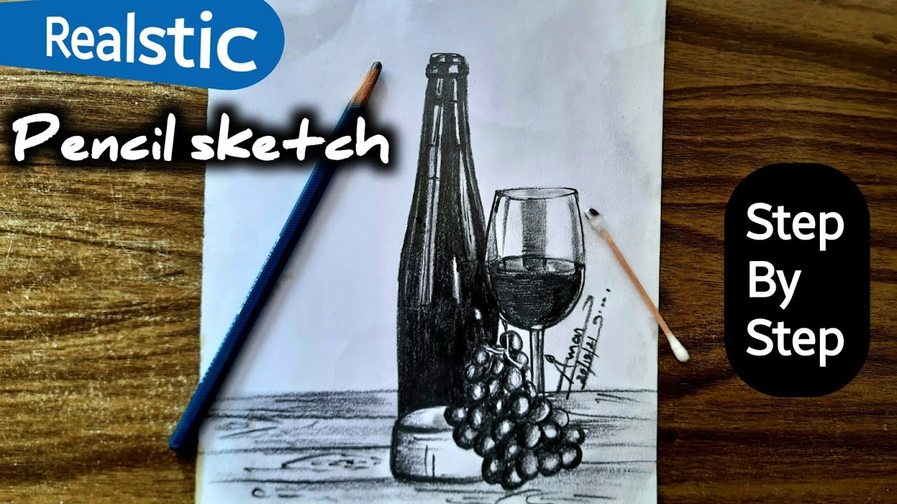 Realstic pencil sketch drawing pictures step by step drawing. how to ...