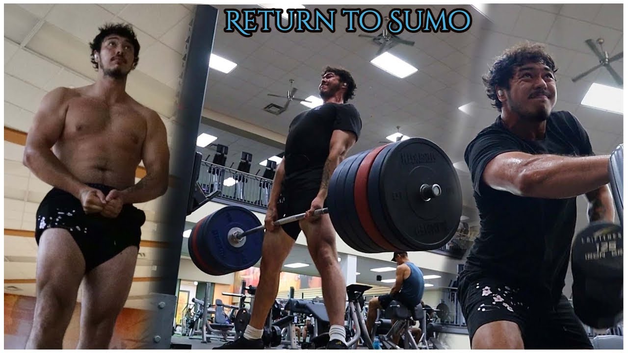 Return to Sumo | 125 lb Dumbbell Row PR - YouTube