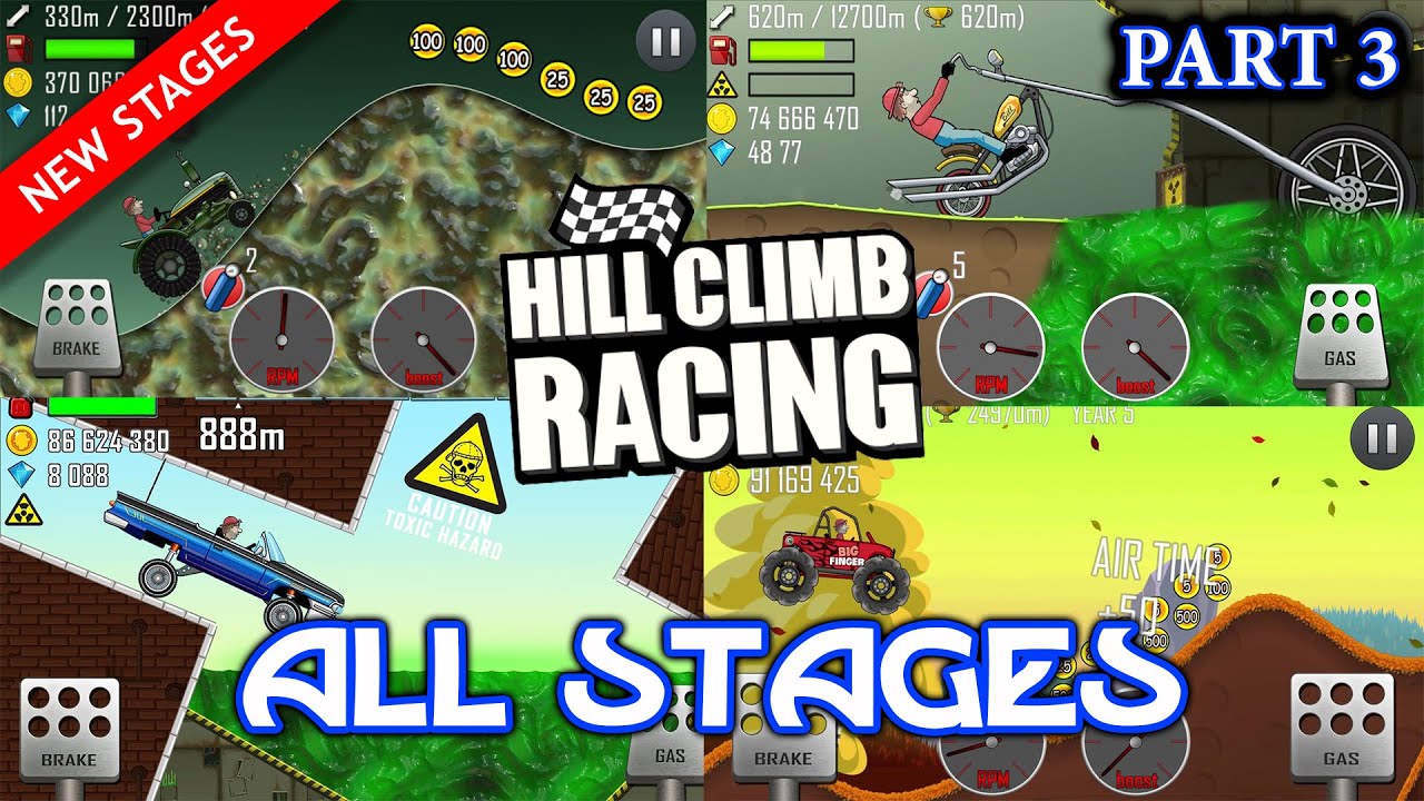 Hill Climb Racing All Stages Gameplay | January 2020 Update | 27 ...