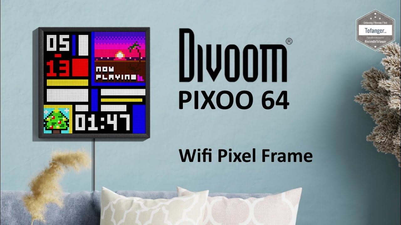 DIVOOM Pixoo64 ️ Cadre Photo numérique Pixel Art 64*64 - App DIVOOM ...