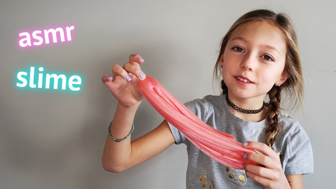 ASMR Playing with Satisfying Slime | See my Slime Collection (slime ...