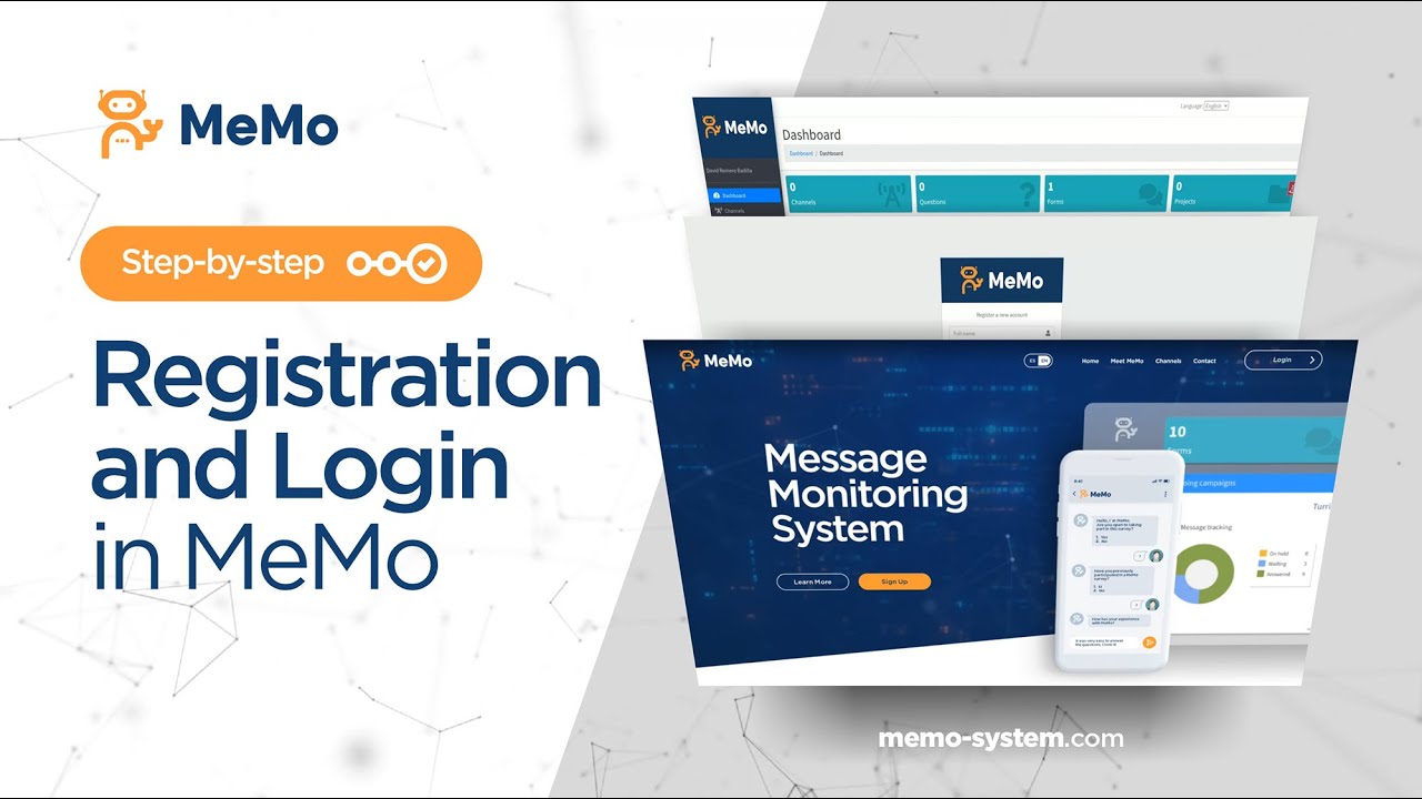 Step 1. Registration and Login in MeMo - YouTube