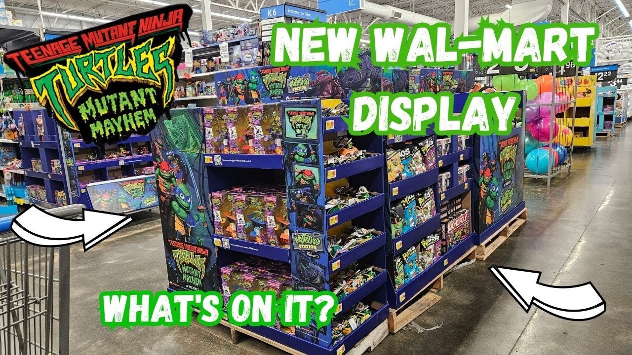NEW TMNT Mutant Mayhem Display at Wal-Mart! What's on it? TURTLE MANIA ...