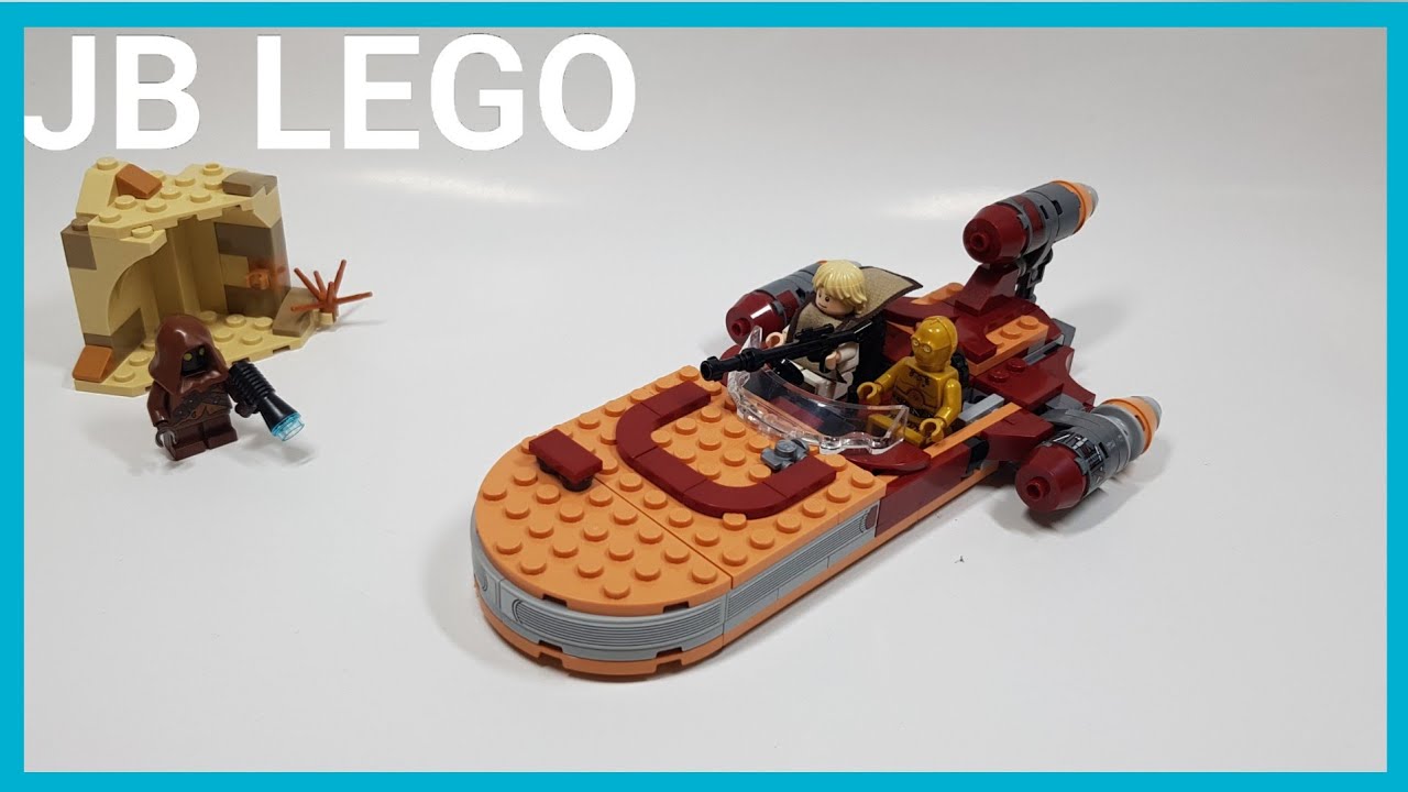 LEGO 75271 STAR WARS Luke Skywalker's landspeeder/JB - YouTube