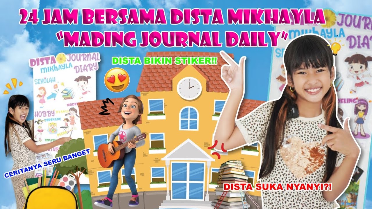 24JAM BERSAMA DISTA MIKHAYLA😍!! JURNAL STICKER JUMBO #viralvideos - YouTube