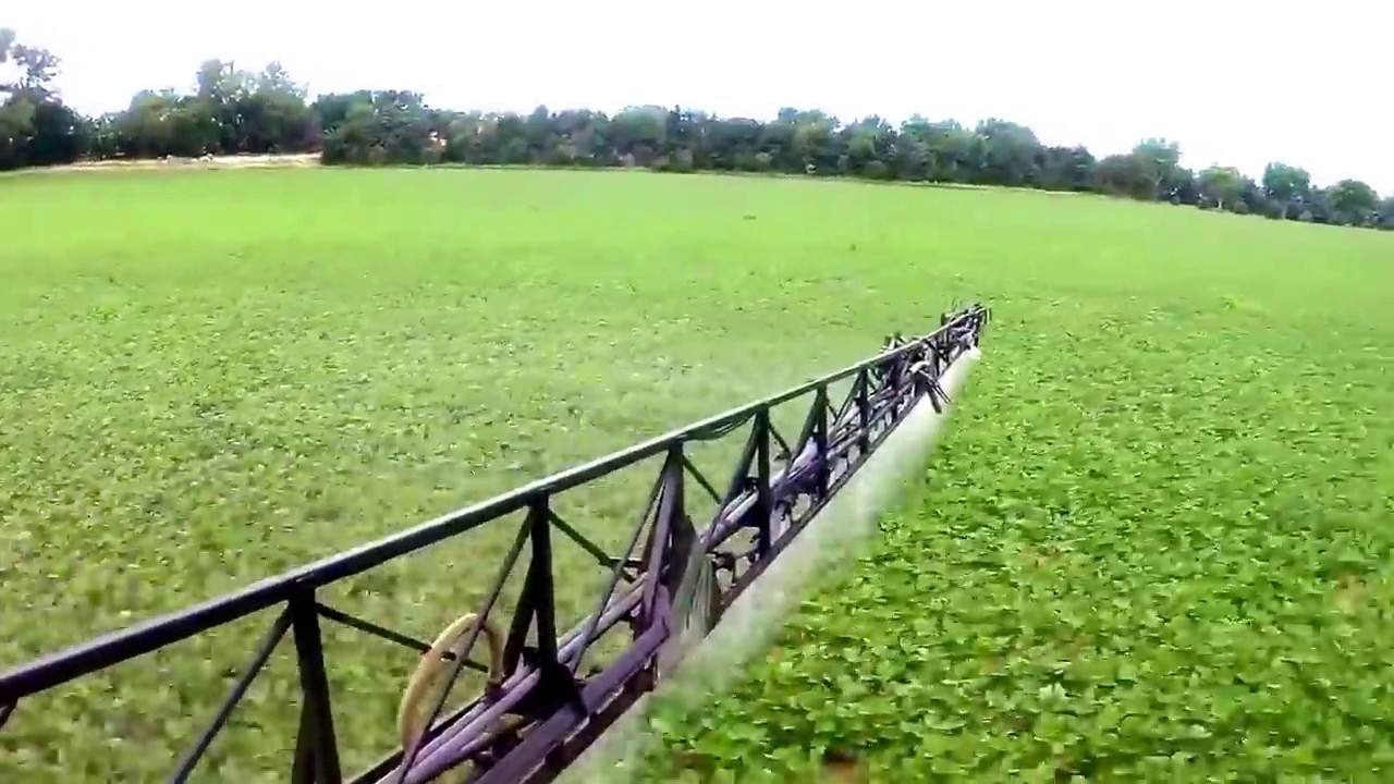 Spraying soybeans 2017! - YouTube