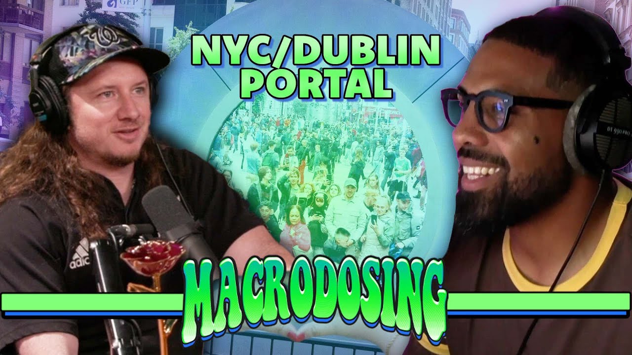 NYC-Dublin Portal Shuts Down After Woman Flashes - YouTube