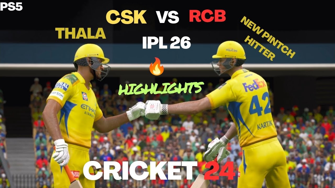 CSK vs RCB IPL 2026 🔥 MS Dhoni & Karthik Sharma Fire 💛🔥 Kohli Tough ...