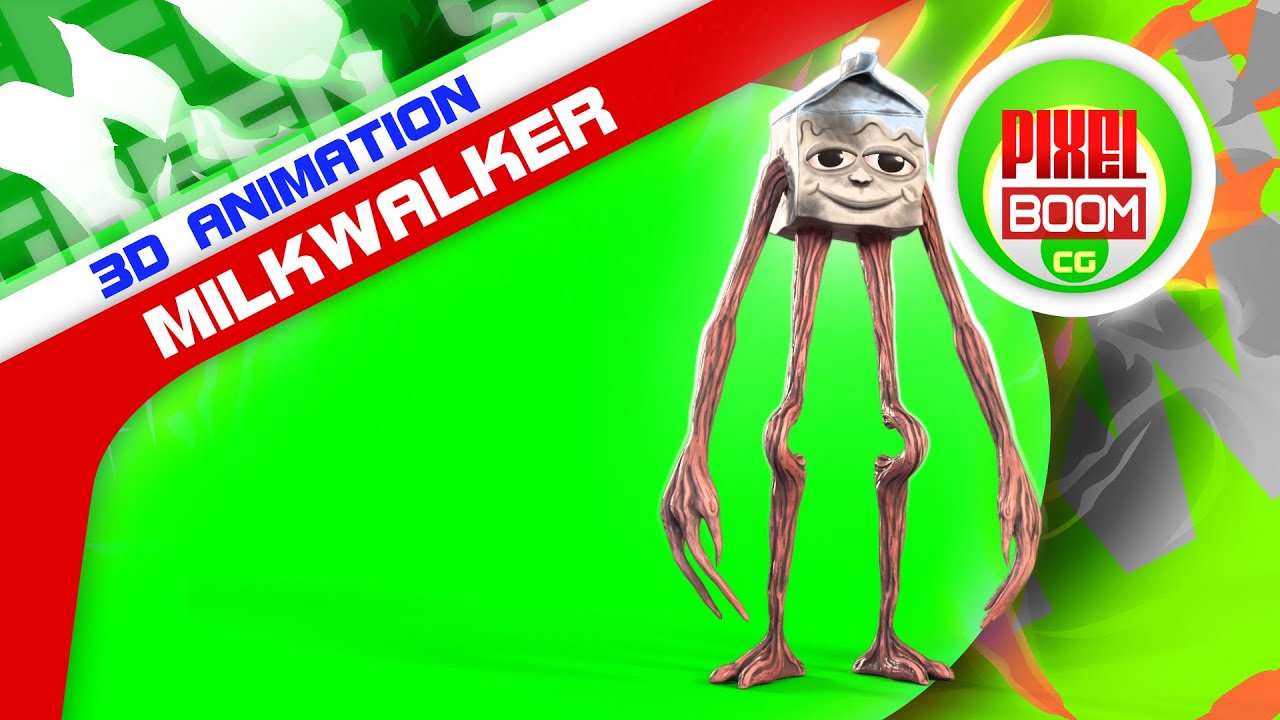 Green Screen Milkwalker Ambassador 3D Animation PixelBoomCG - YouTube