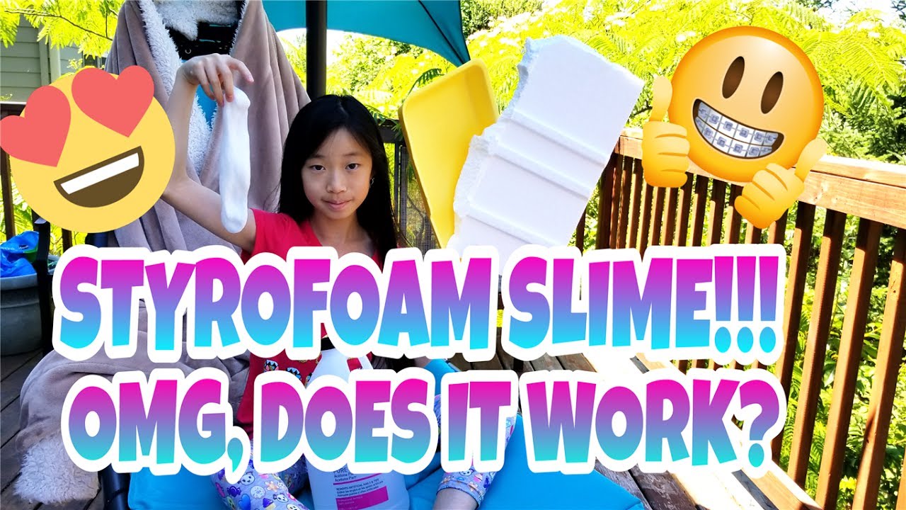 STYROFOAM SLIME ONLY 2 INGREDIENTS! DOES IT WORK? TESTING "WILL IT ...