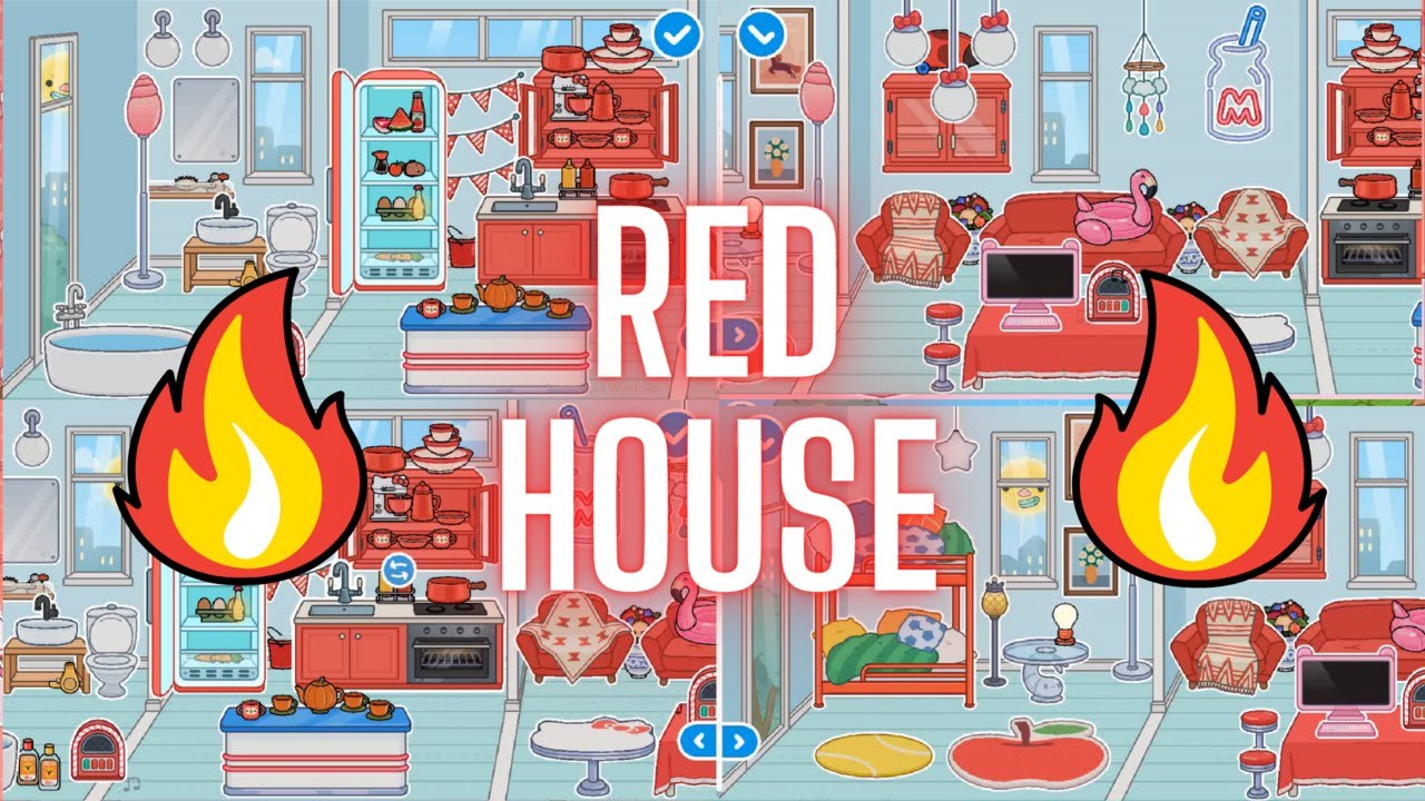 Toca Boca house ideas l House design l Red House I Toca Boca Home I ...