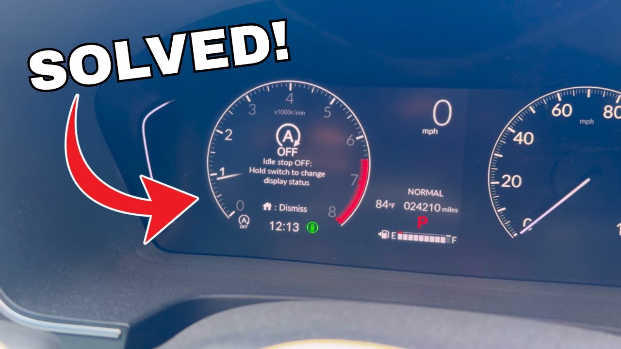 How to Disable Auto Start Stop Honda Pilot (2023-2026) - YouTube
